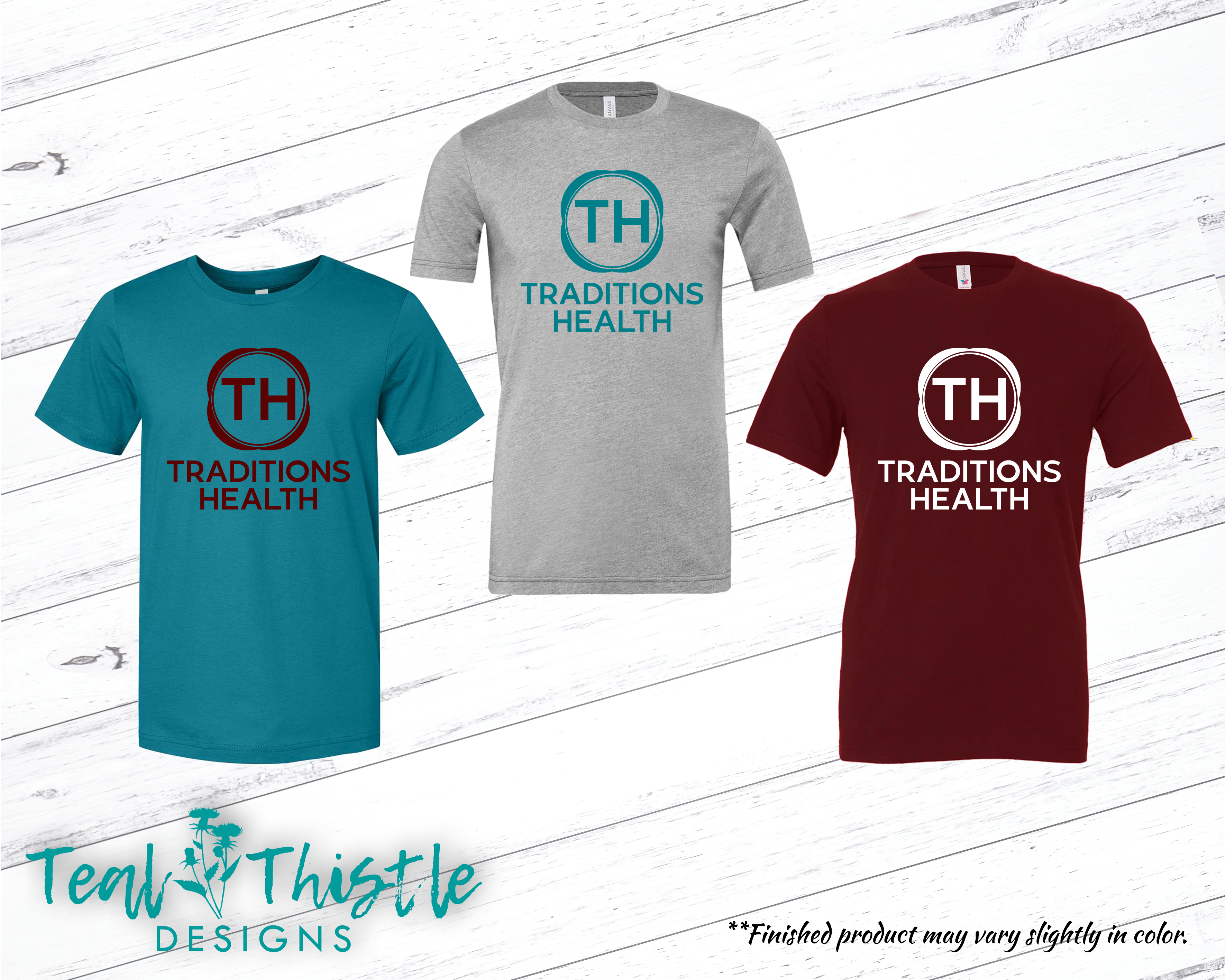 TRADITIONS HEALTH LOGO – Teal Thistle Designs